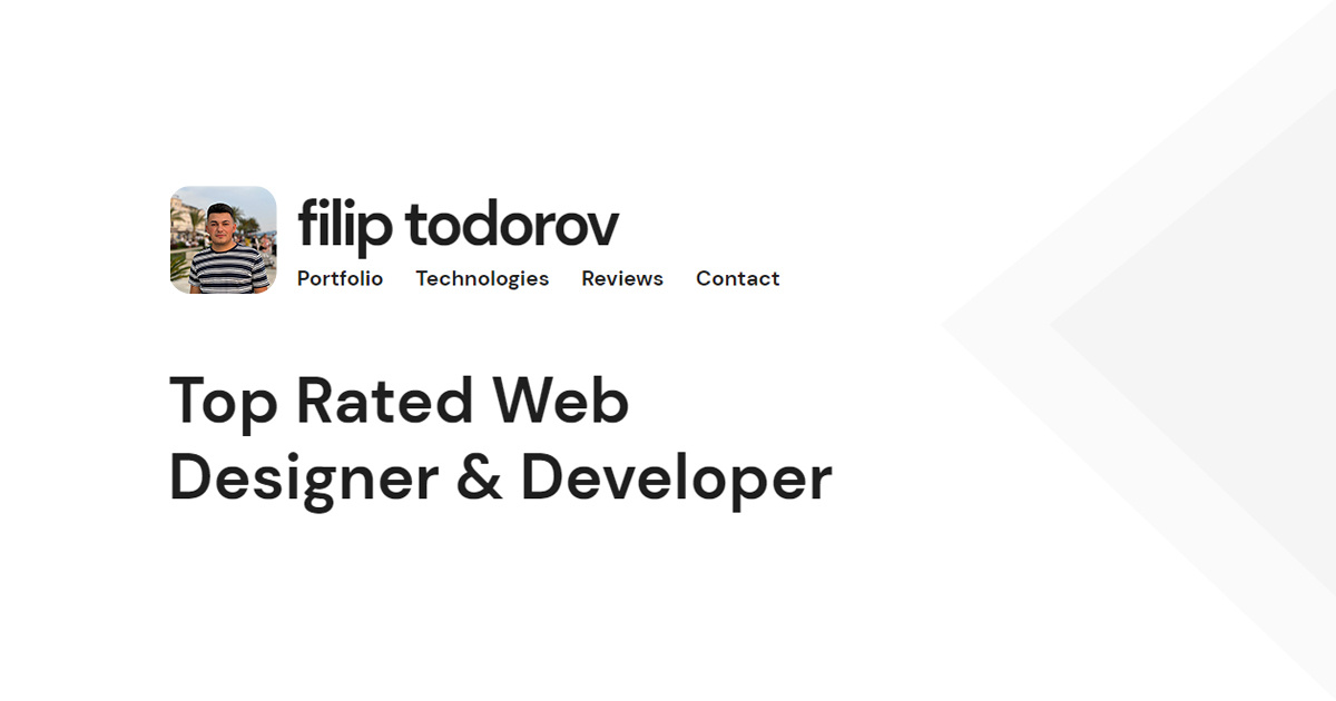 Filip Todorov | Web Design & Development